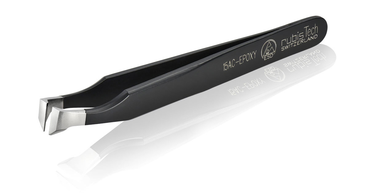15AC CUTTING TWEEZERS CARBON EPOXY | rubistech